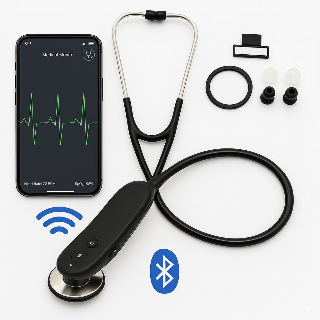 Premium Electronic Bluetooth Digital Stethoscope – Wireless & Intellig ...